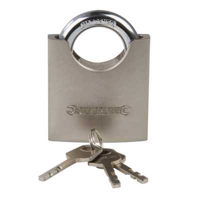 Silverline 70mm Shrouded Padlock Steel (260329) | CEF