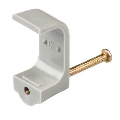 Engex 10mm Twin and Earth Flat Cable Clips (Pack of 100) (GX01006) | CEF