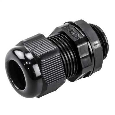 Engex 20mm IP68 Nylon Compression Gland Black (Pack of 10) (HAM20BK) | CEF