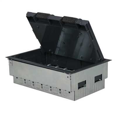 87mm Deep 3 Compartment Cavity Service Floor Box | CEF