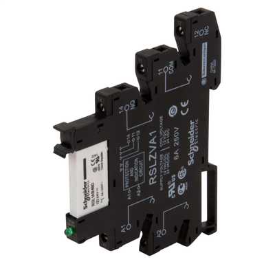 Schneider Telemecanique Zelio 6A 24V DC Slim Plug In Relay with Socket ...