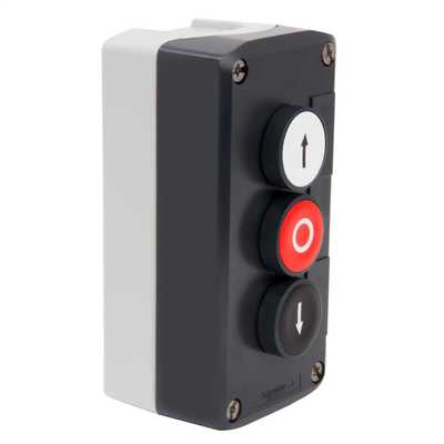 Schneider Telemecanique 3 Way Up / Stop / Down Pushbutton Station IP66 ...