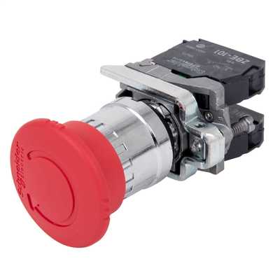 Schneider Telemecanique Emergency Stop Mushroom Head Twist Release 1NO ...