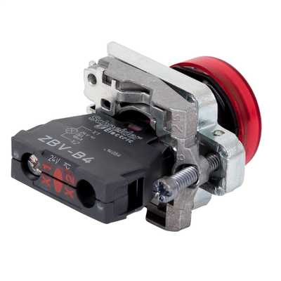 Schneider Telemecanique Harmony XB4 24V LED Complete Indicator Lamp Red ...