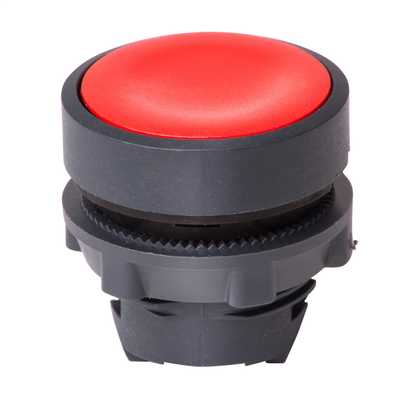 Schneider Telemecanique Red Unmarked Spring Return Flush Pushbutton ...