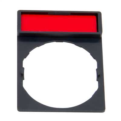 Schneider Telemecanique Legend Holder 30mm x 40mm with Blank Legend Red ...