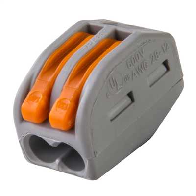 Wago Compact Connector 2 Conductors Terminal Block (Pack of 50) (222 ...