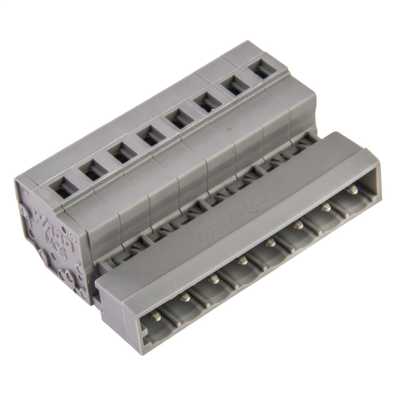 Wago Male Connector 8 Way Pin Spacing Grey (Sold in 1's) (231-608) | CEF