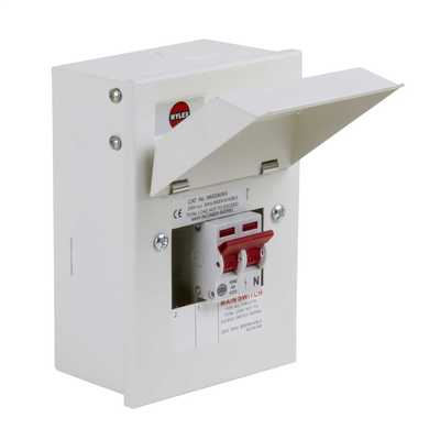Wylex 2 Way 63A Isolator Incomer Metal Clad Consumer Unit (NM206/63) | CEF