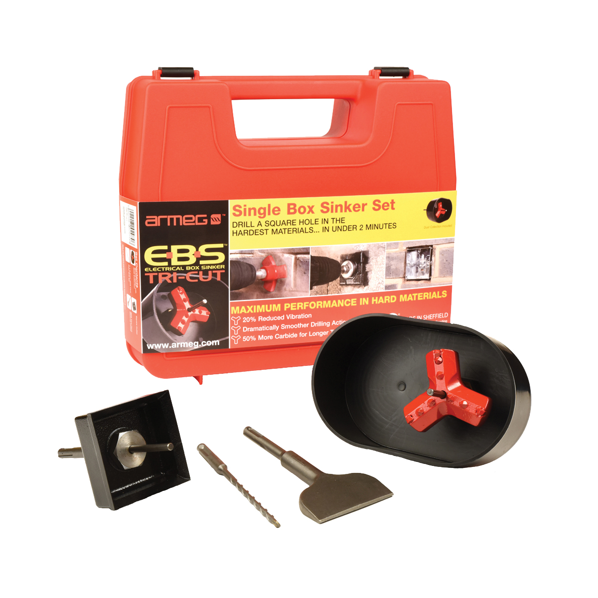Armeg Electrical Box Sinker Tri-Cut Set (EBS.TC.SET) | CEF