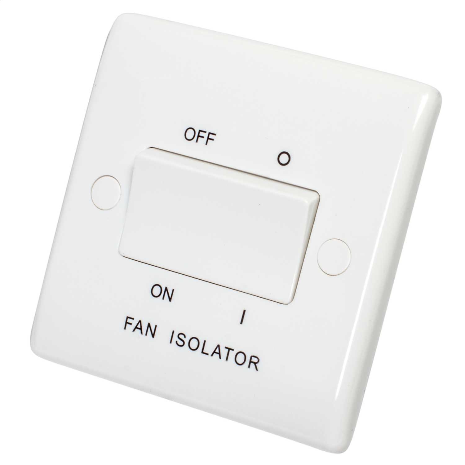 BG Nexus 10A Triple Pole Fan Isolator Switch White (815) | CEF
