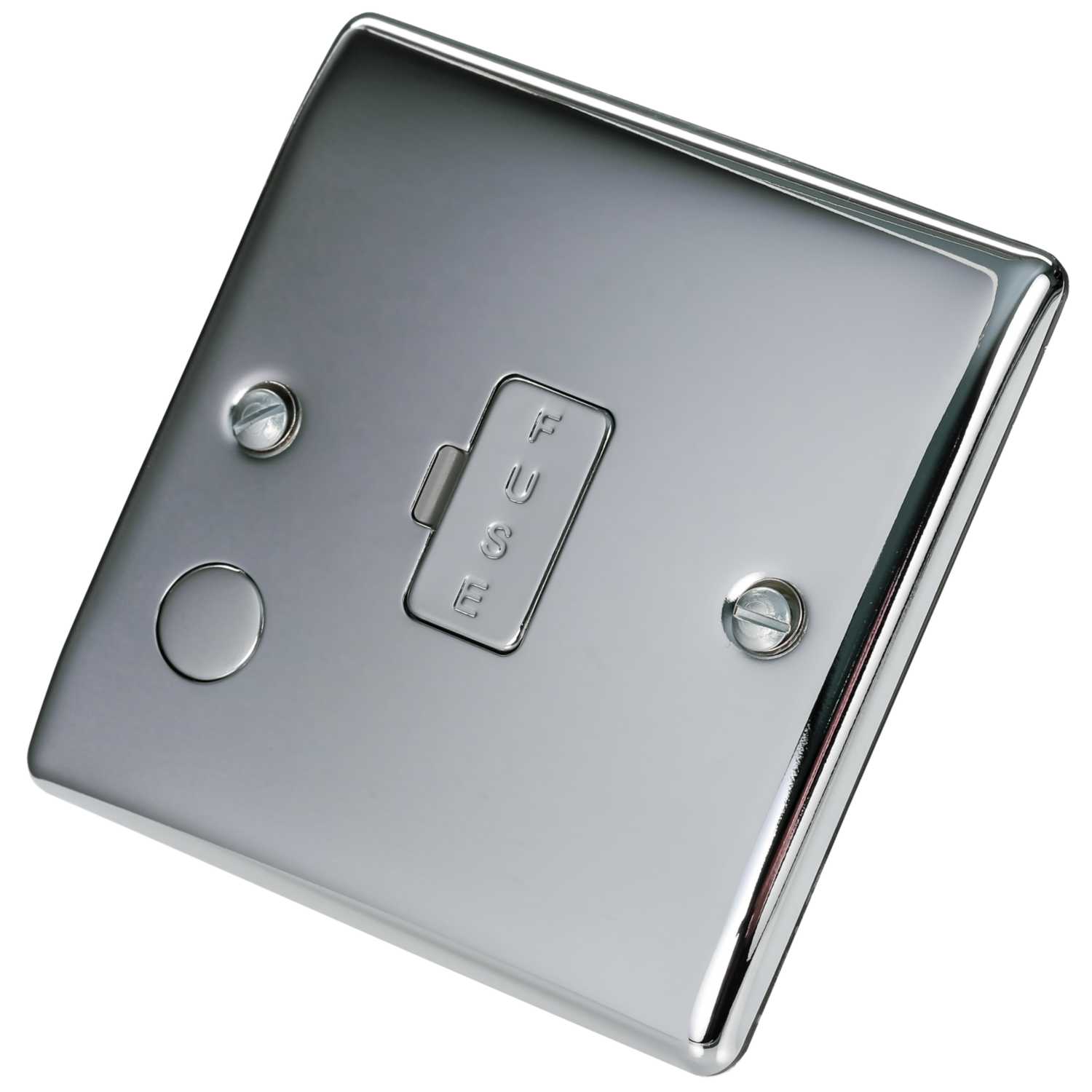 BG 13A Unswitched Fused Spur with Flex Outlet Polished Chrome (NPC55) | CEF