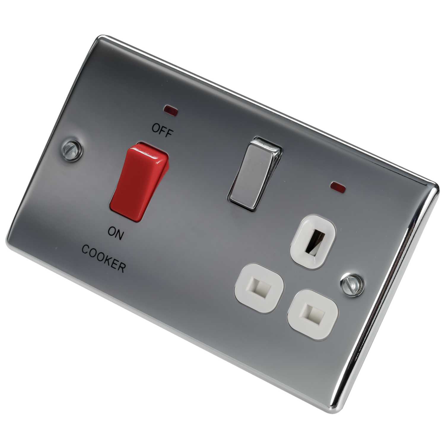 BG 45A DP Cooker Control Unit with Neon White Insert Polished Chrome ... BG 45A DP Cooker Control Unit with Neon White Insert Polished Chrome ...