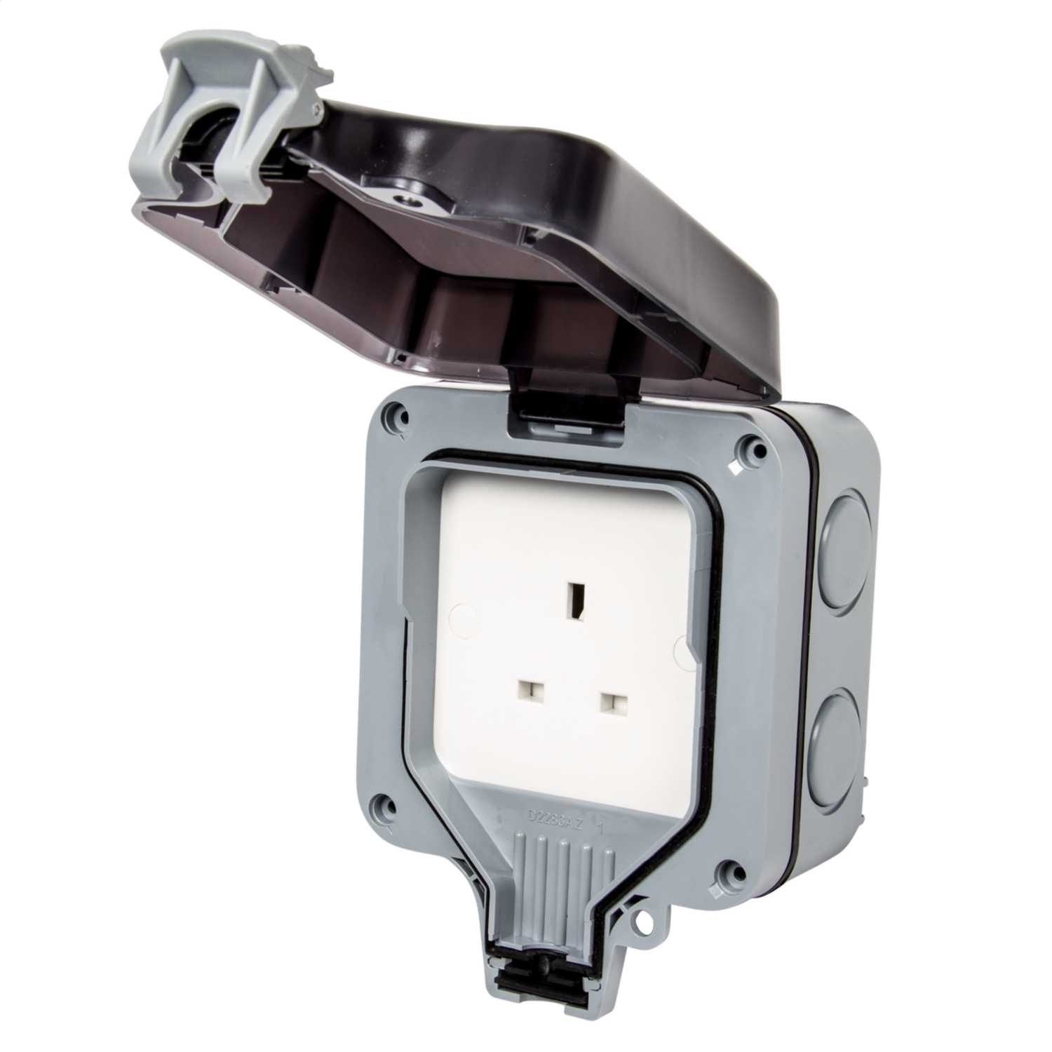 BG 13A 1 Gang Single Unswitched Socket Weatherproof IP66 (WP23) | CEF