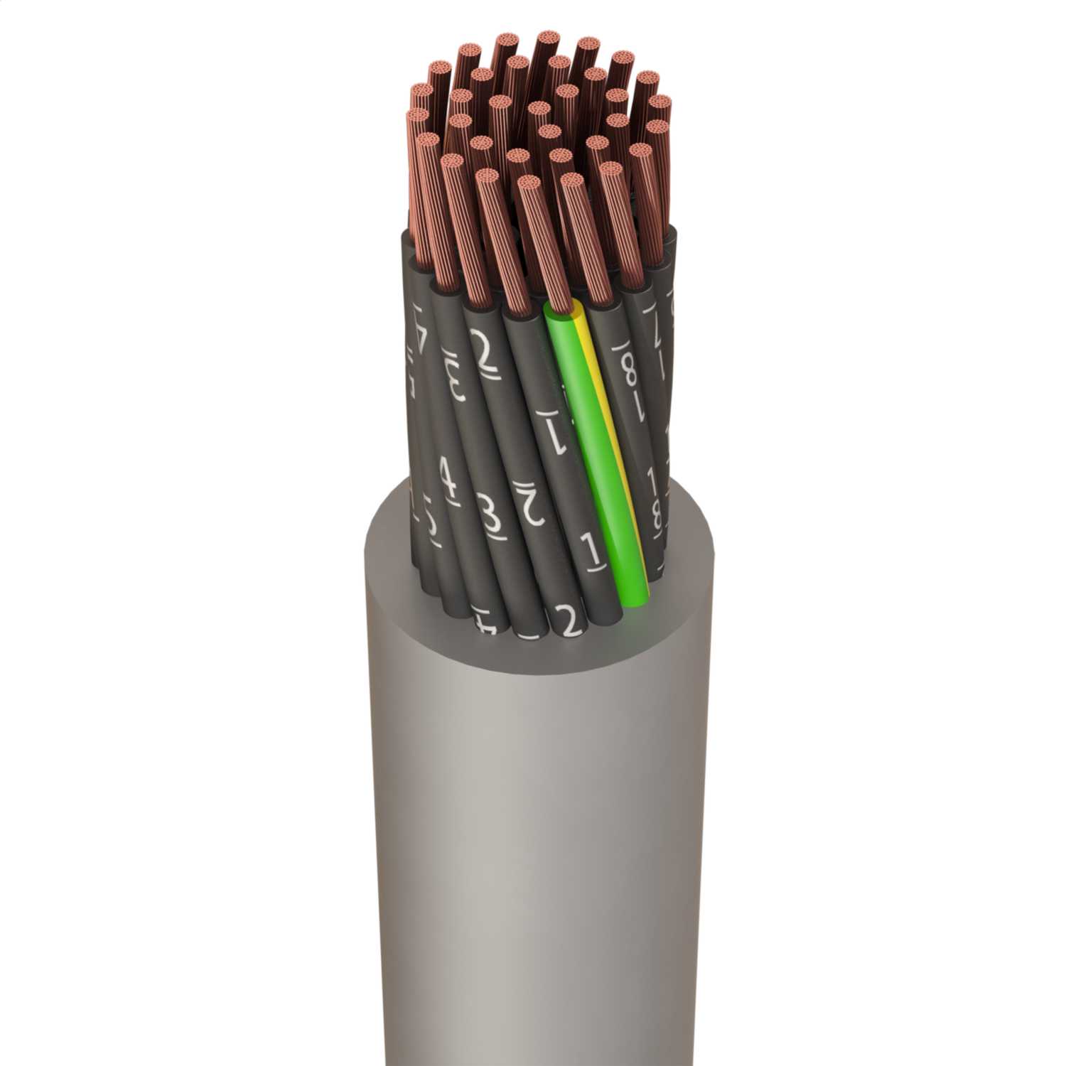 1.0mm² 34 Core YY Control Flexible Cable (Cut Length Sold By The Mtr ...