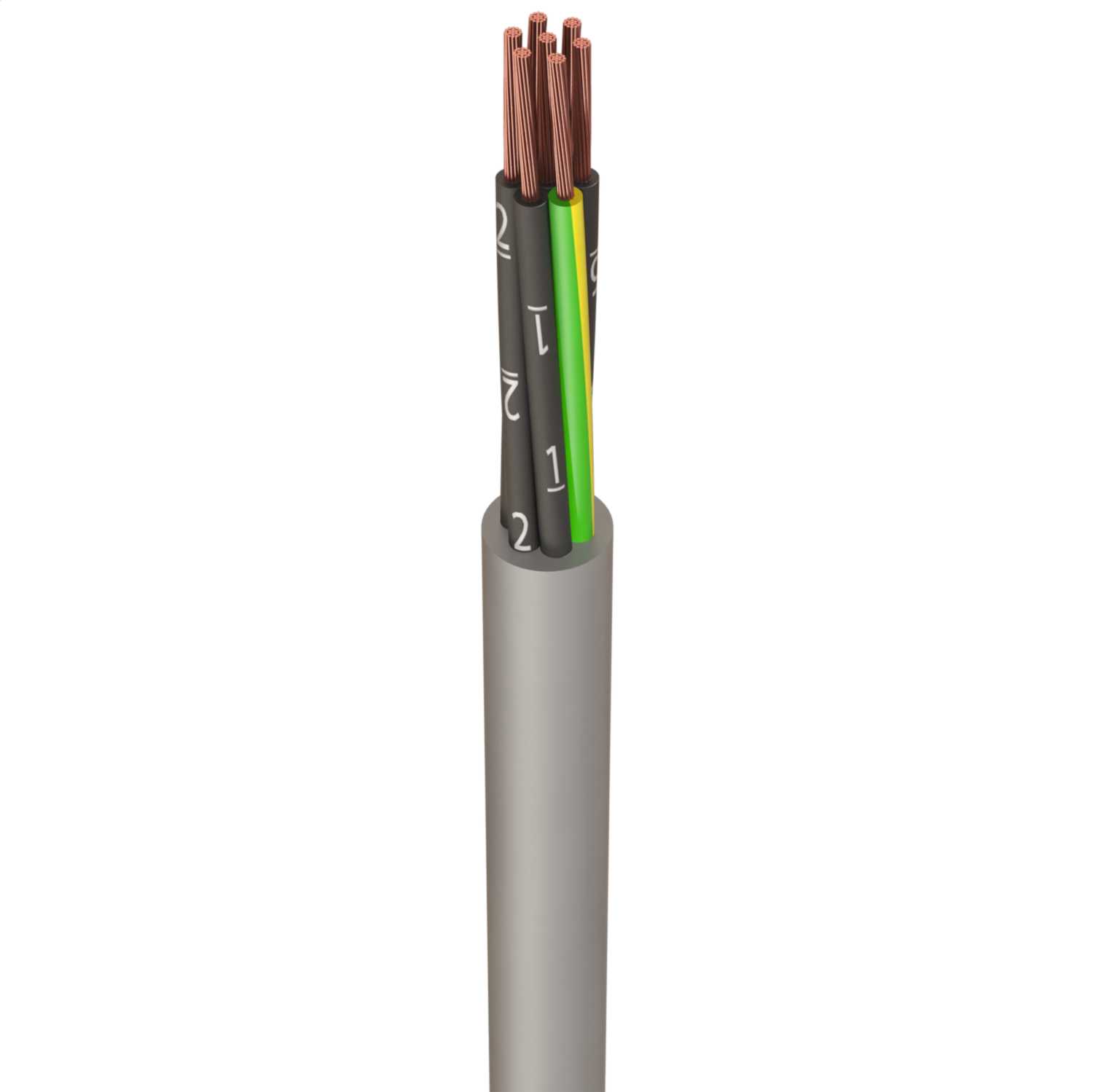 1.0mm² 7 Core YY Control Flexible Cable (Cut Length Sold By The Mtr ...