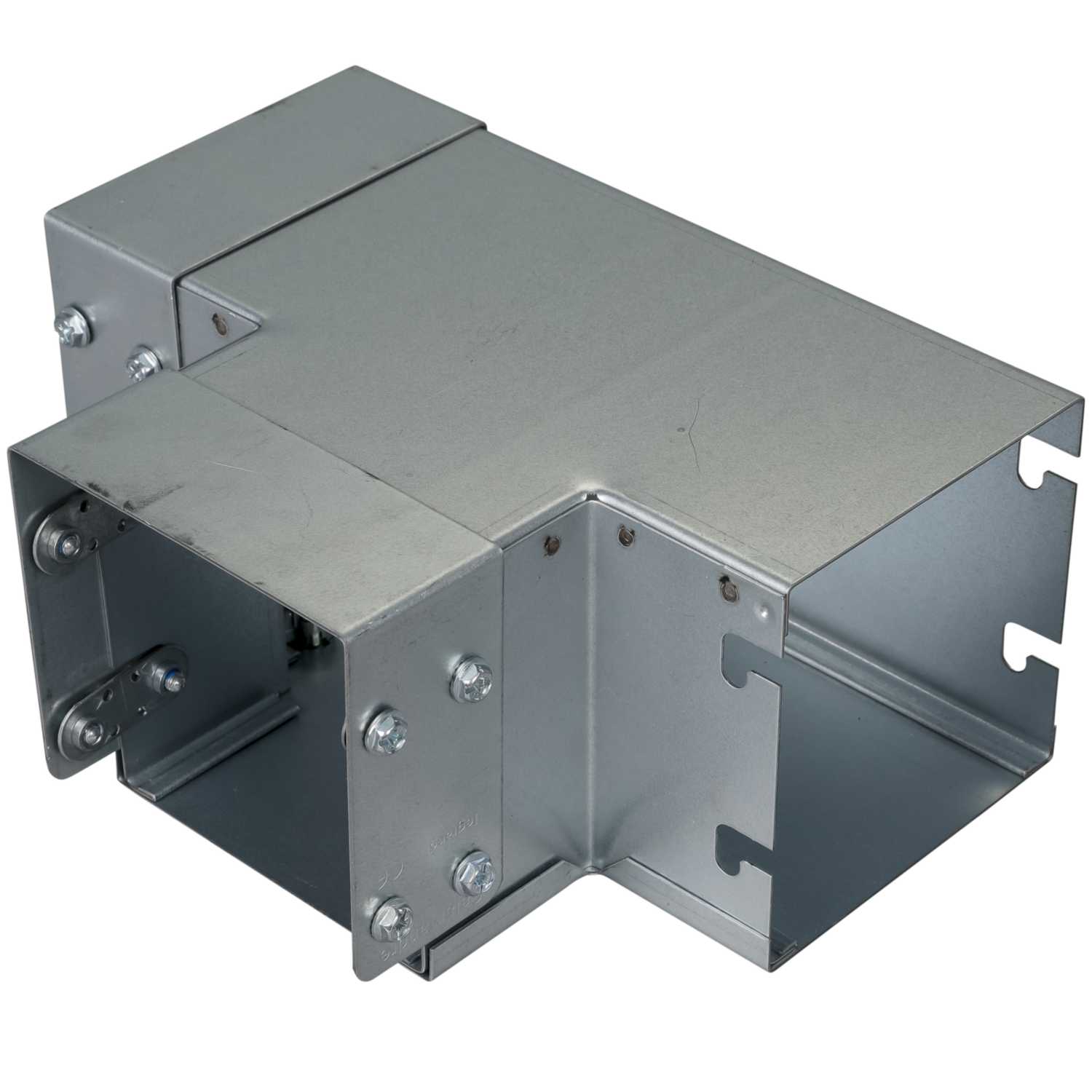 Salamandre 100mm x 100mm IP4X Square Top Lid Tee for Trunking (Sold in ...
