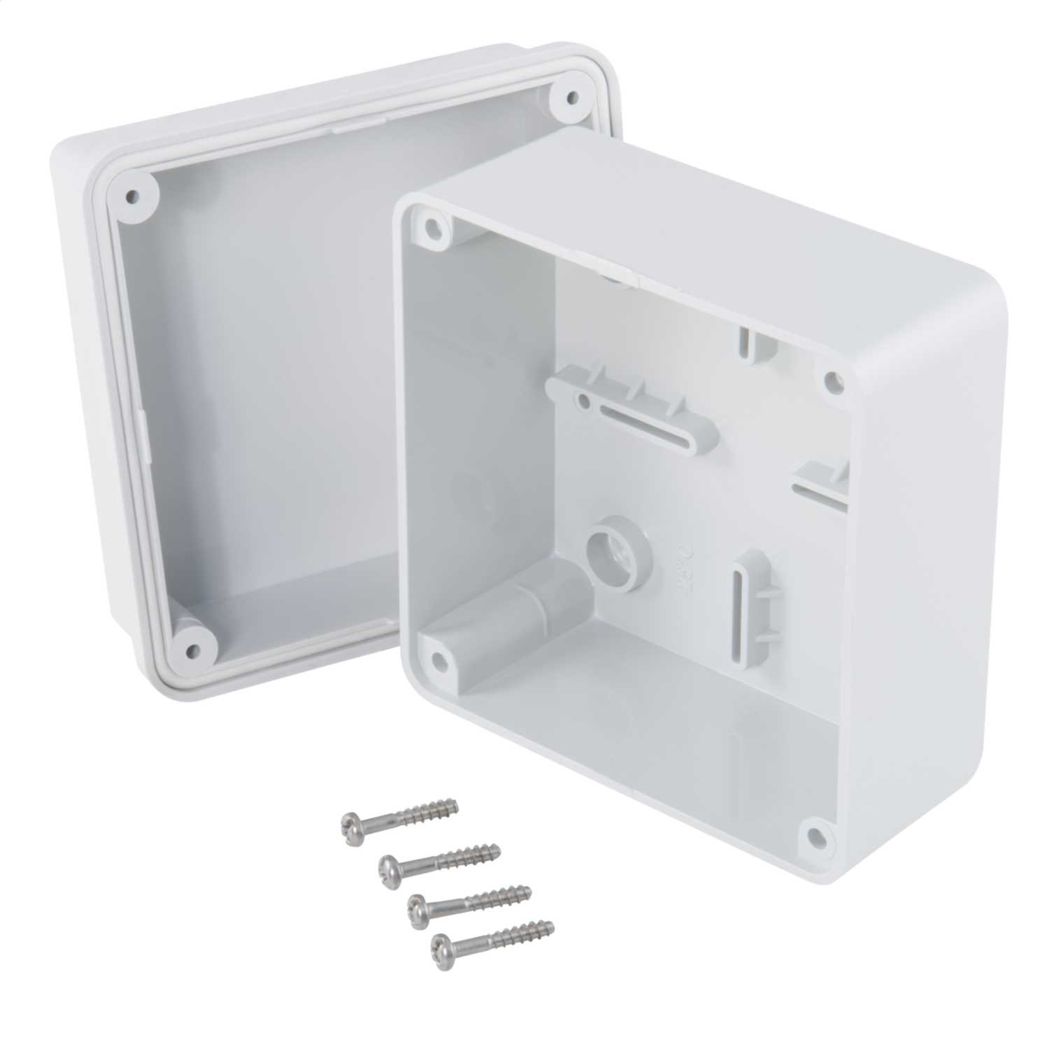 MCG 100mm x 100mm x 70mm Plastic Adaptable Box Grey IP66 (006.PL) | CEF