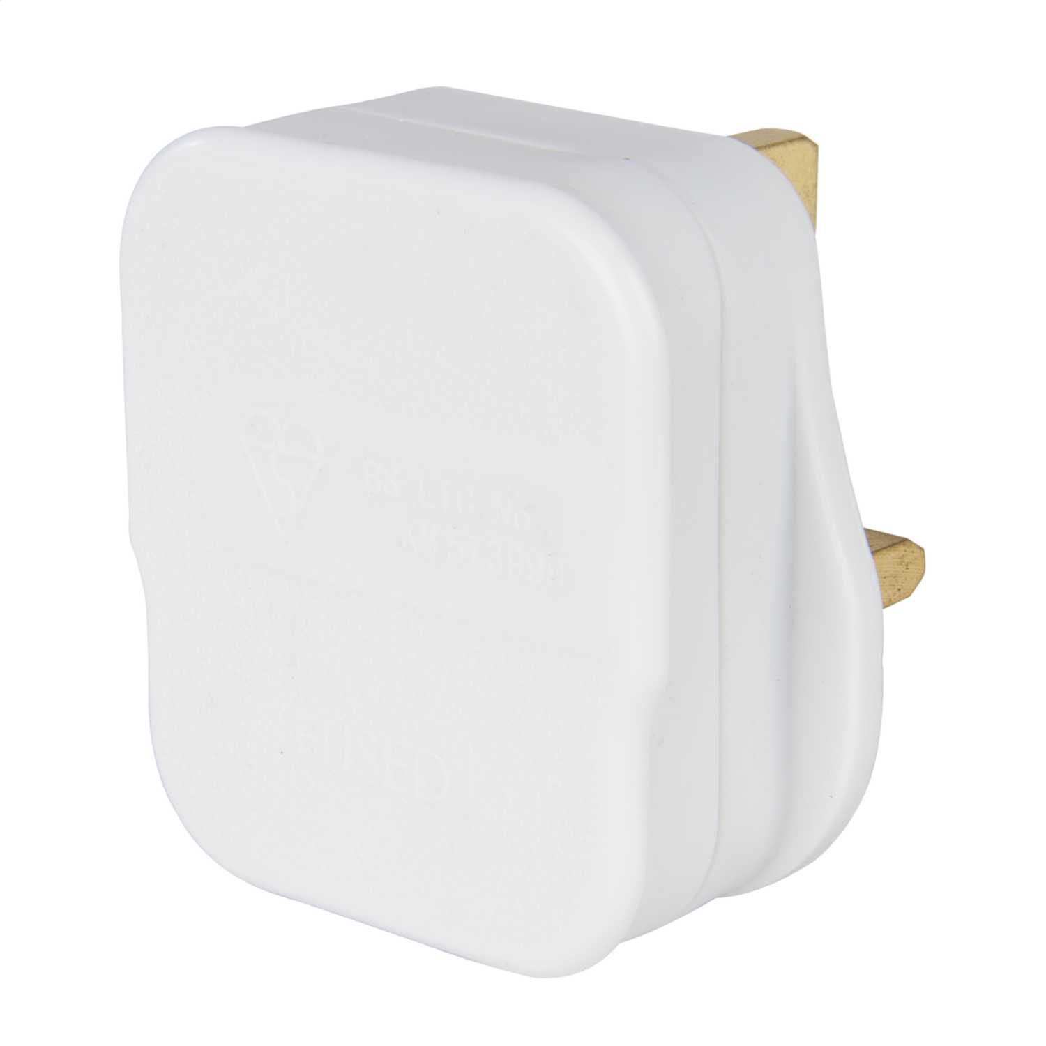 F4P 13 Amp 3 Pin Plug Top White (13PTS) | CEF