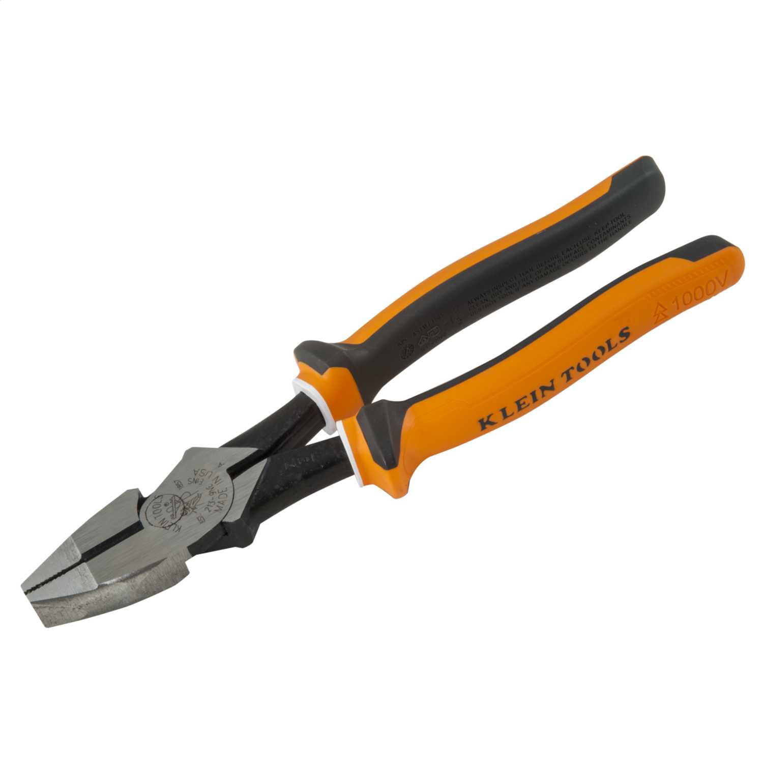 Klein 245mm Insulated High Leverage Side Cutting Pliers (213-9NE-EINS ...