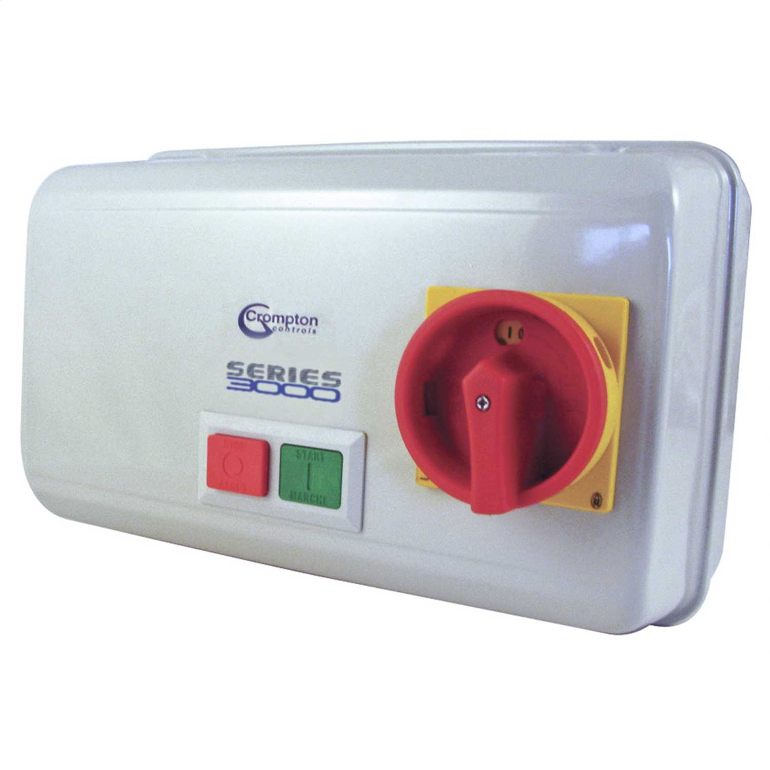 Crompton 7.5kW 400V 3 Phase Star Delta Starter with Isolator and O/Load ...