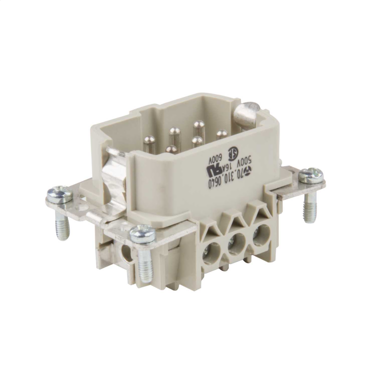 Wieland 16A 6P+E 500V Multipole Connector Male Insert (6PE16AMI) | CEF