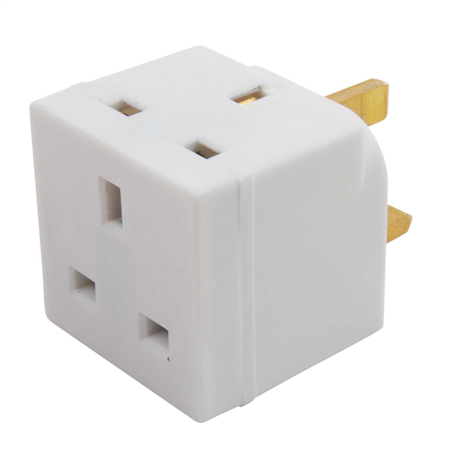 F4P 13A 2 Way Plug In Socket Adaptor White (BO1) | CEF