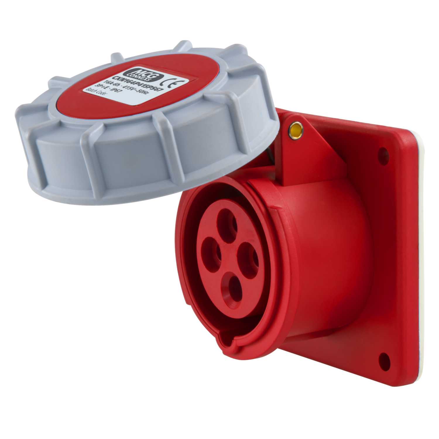 Connexs 16A 3P+E 415V Panel Mounted Socket IP67 (CXN164P415PS67) | CEF