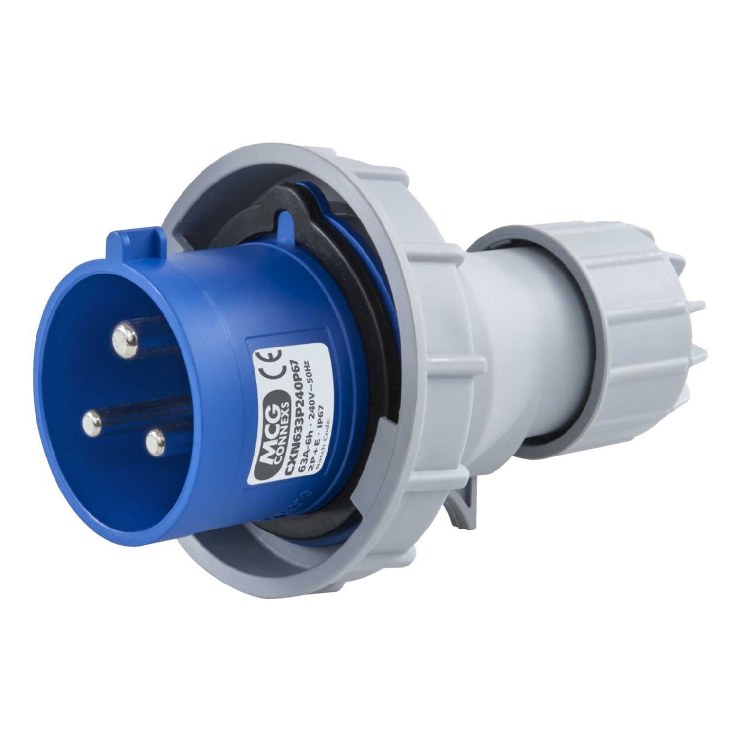 Connexs 63A 2P+E 230V Plug IP67 (CXN633P240P67) | CEF