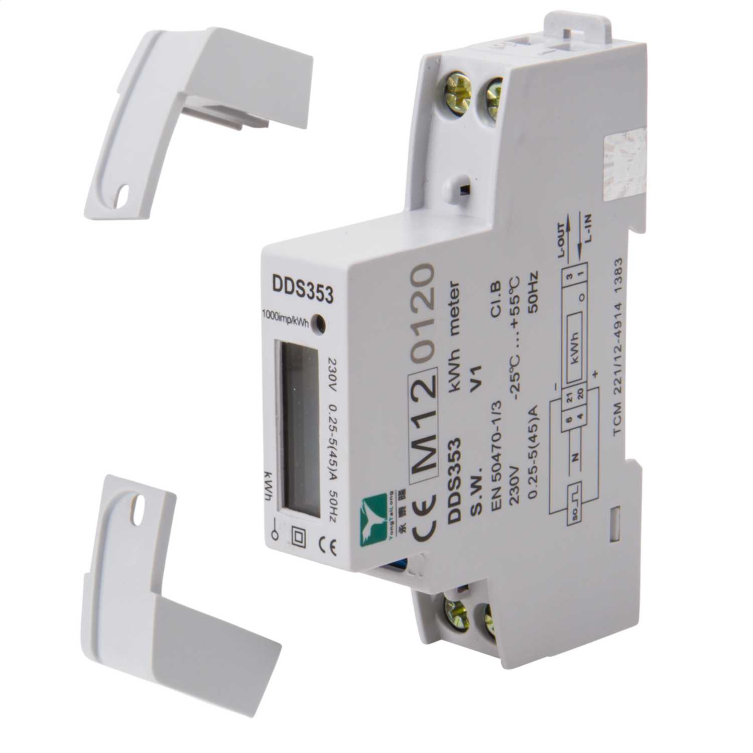 MCG 45A Single Phase Single Module kWh Meter with LCD Display (D1P45A ...