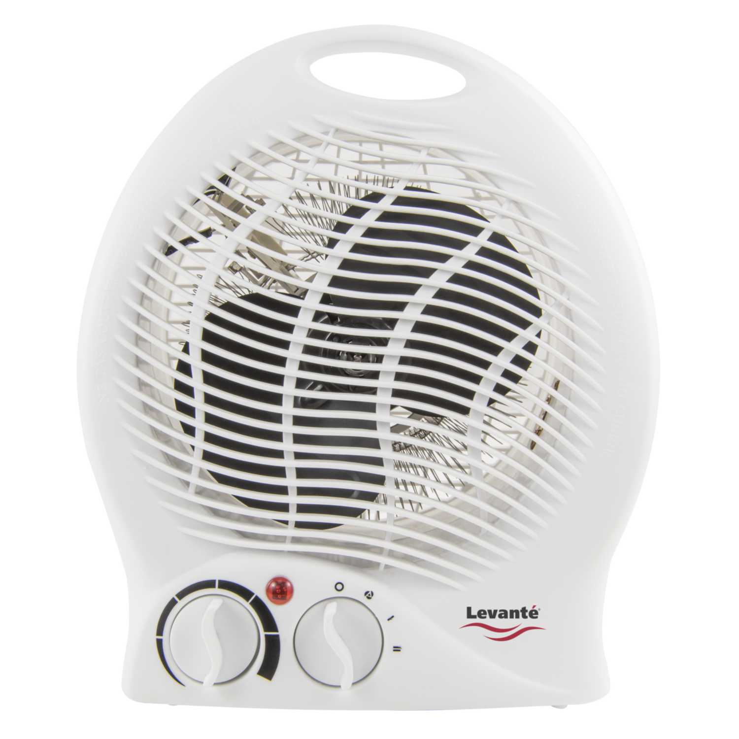 Levante 2kW Upright Premium Fan Heater with Thermostat White ...