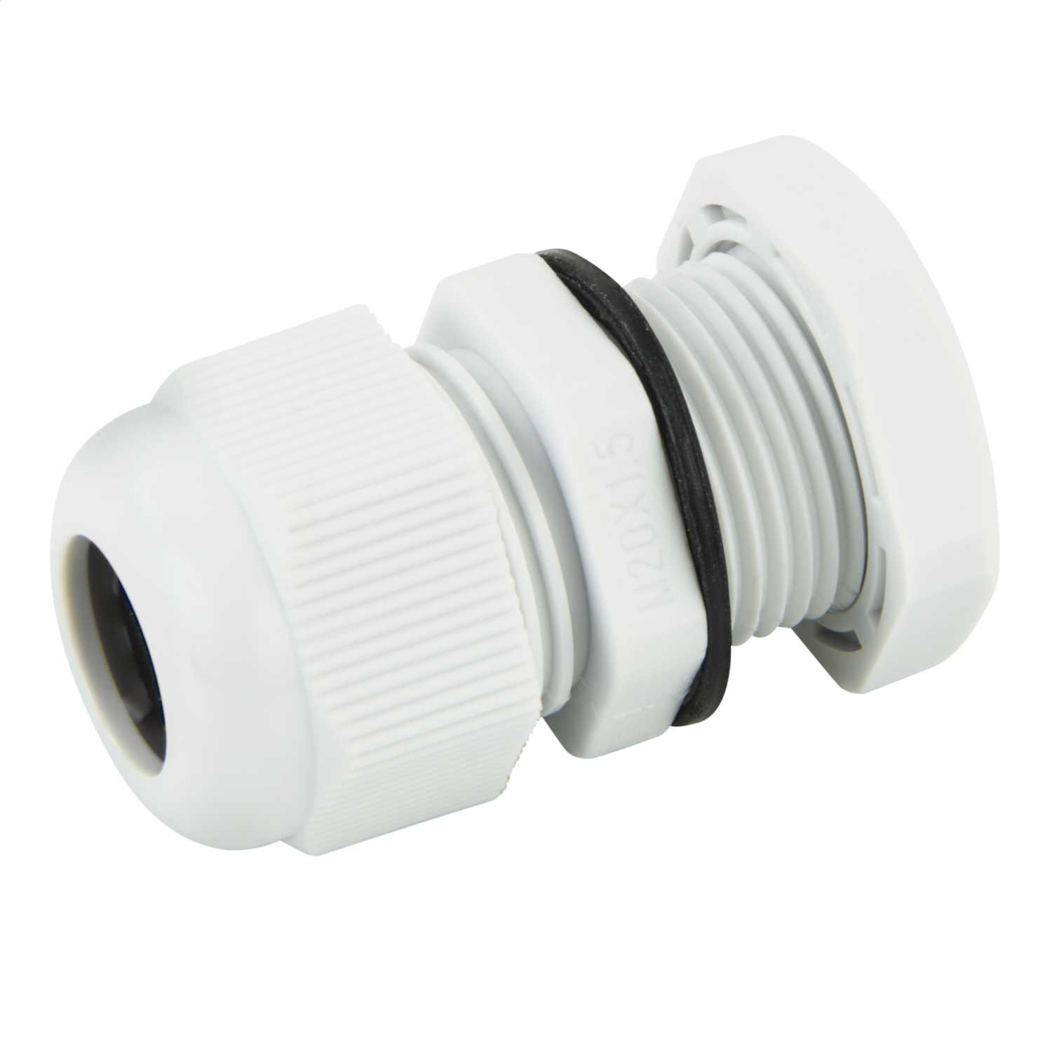 MCG 20mm IP68 Long Thread Compression Gland with Locknut White (Pack of ...