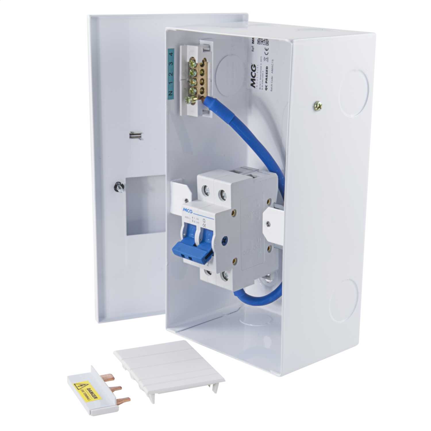 MCG 2 Way 100A Isolator Incomer Metal Clad Consumer Unit (MMSB2) | CEF