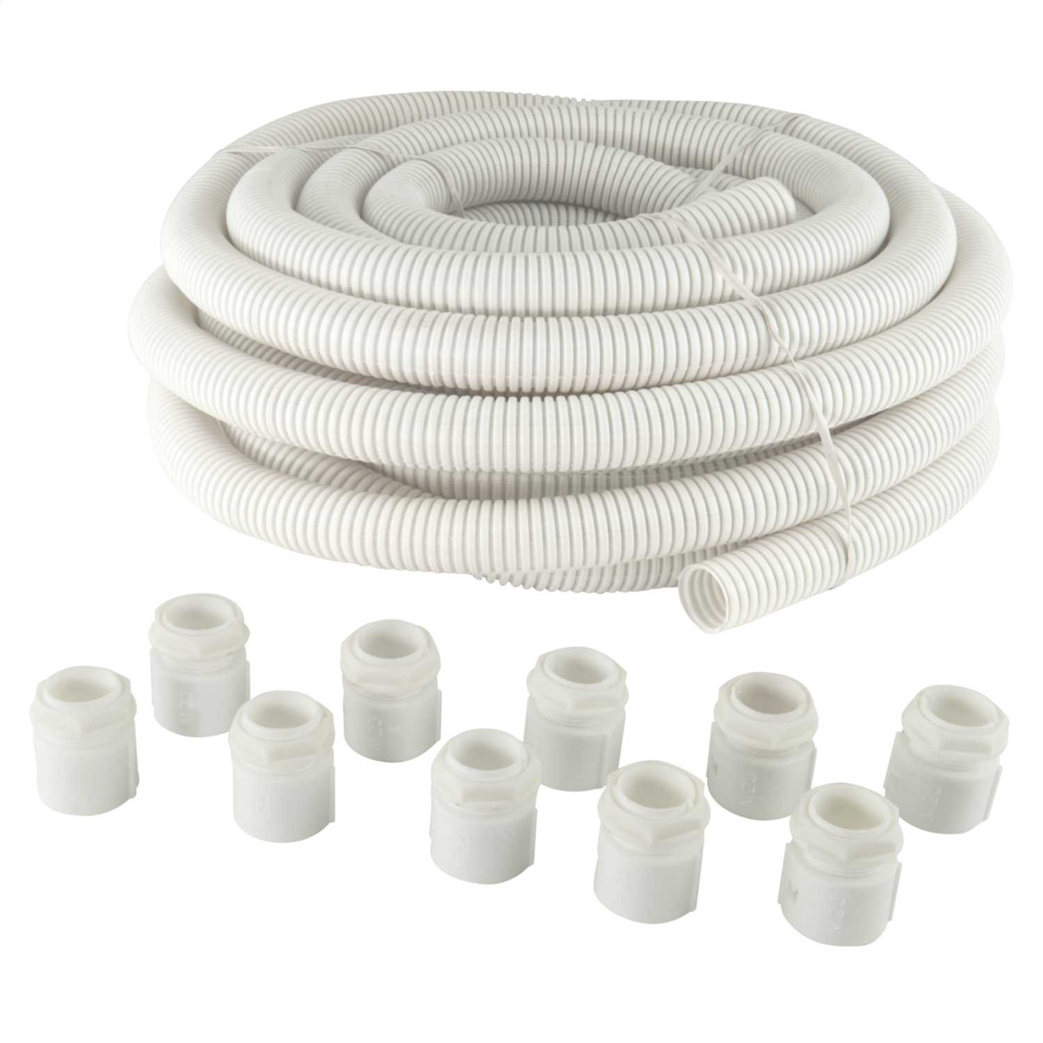 Connexs 25mm Polypropylene Contractor Pack White (10m Reel and 10 ...