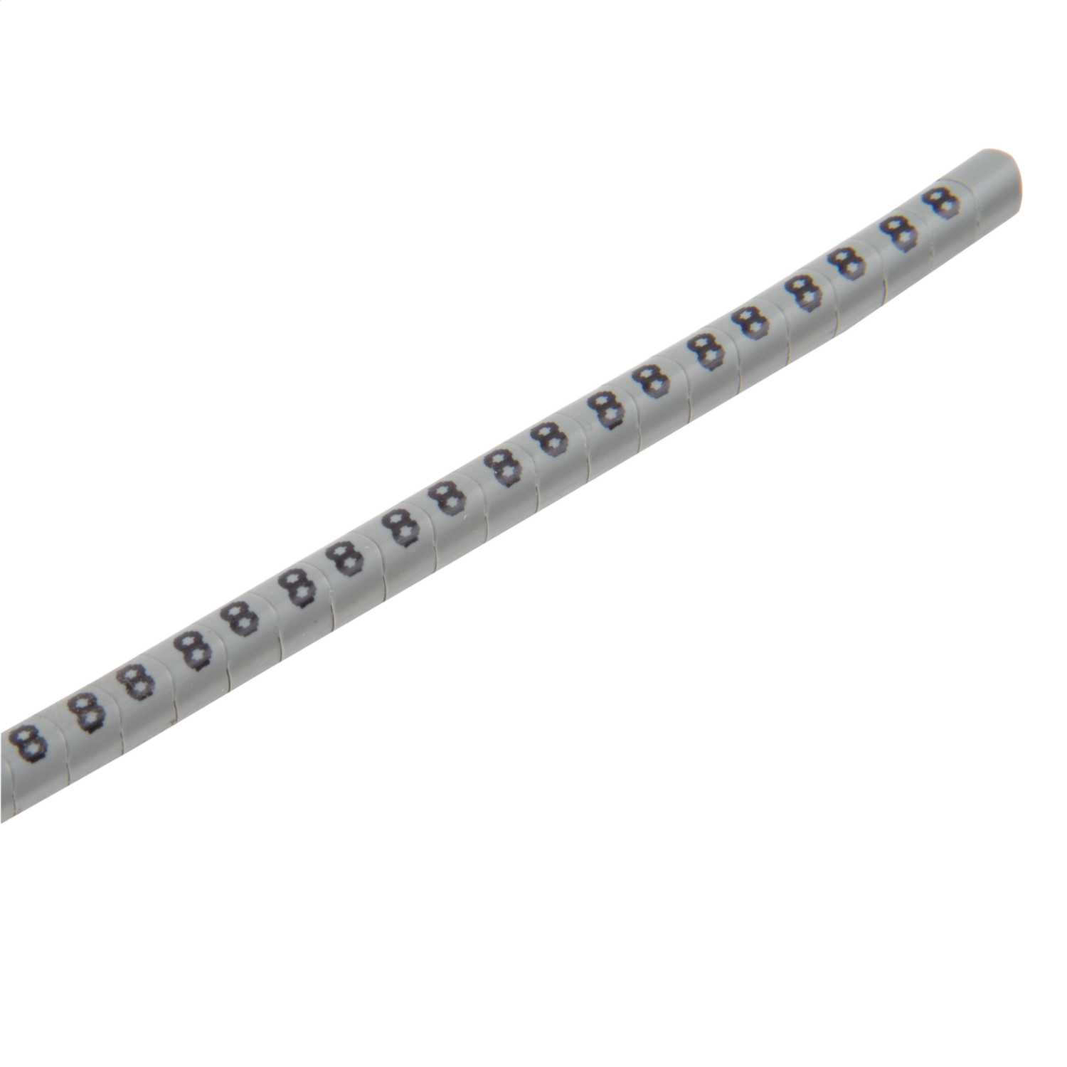 MCG Cable Marker Strip 8 Black on Grey 2.2 to 5mm (500 Per Reel) (PTV45 ...
