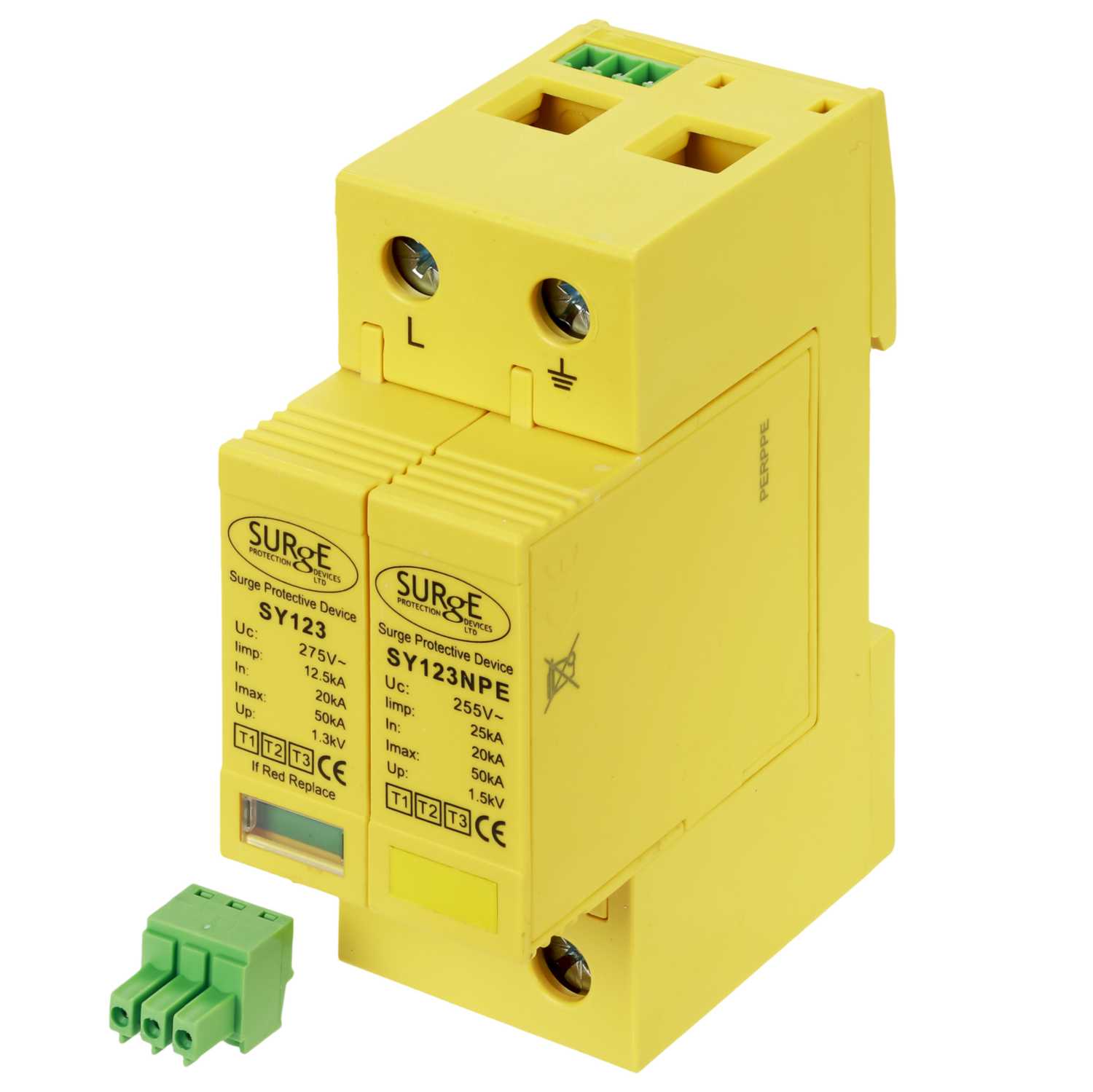 MCG 50kA 2 Module Single Pole Type 1+2+3 Combined Lightning and Surge ...