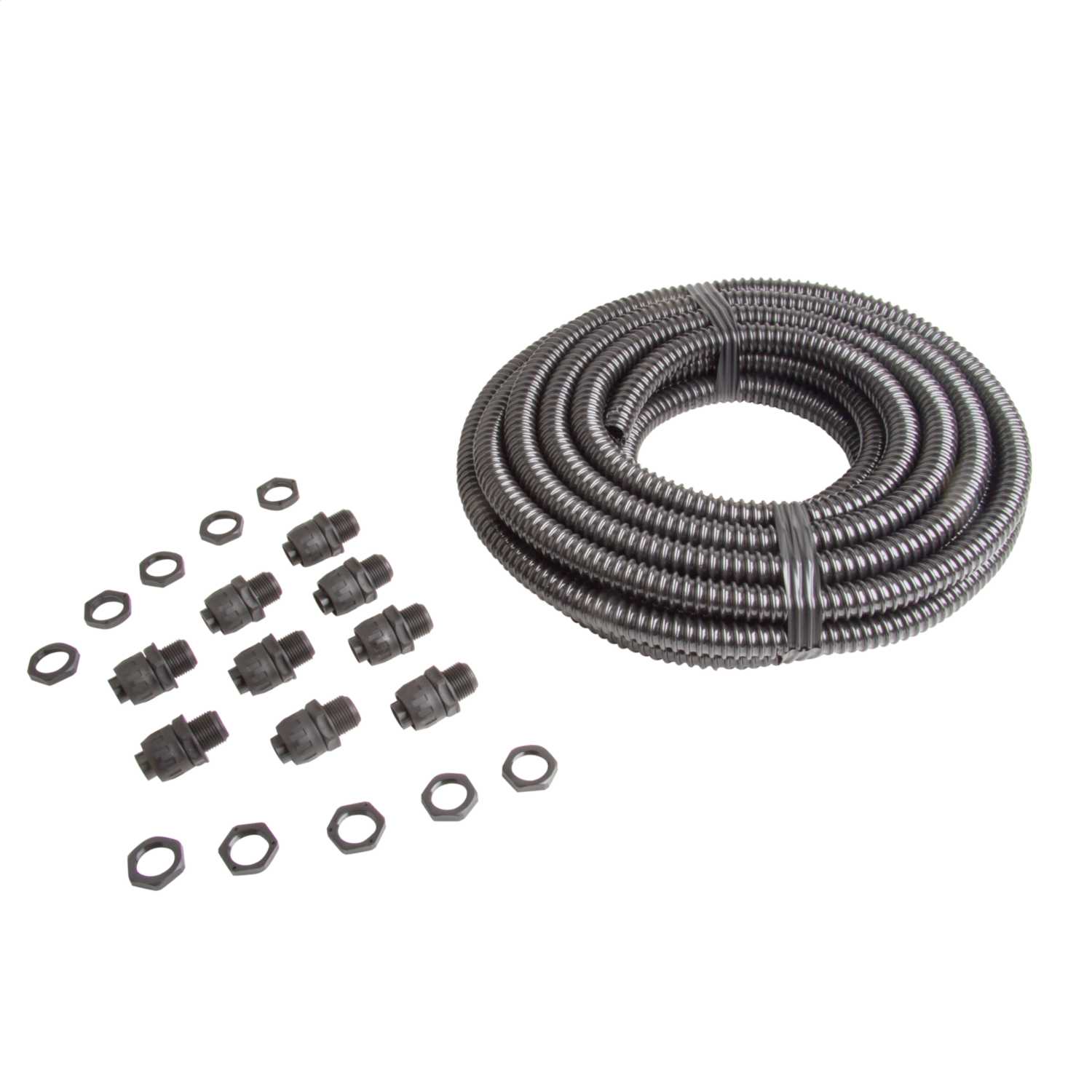 Connexs 20mm PVC Spiral Conduit Contractor Pack (10m Reel and 10 Glands ...