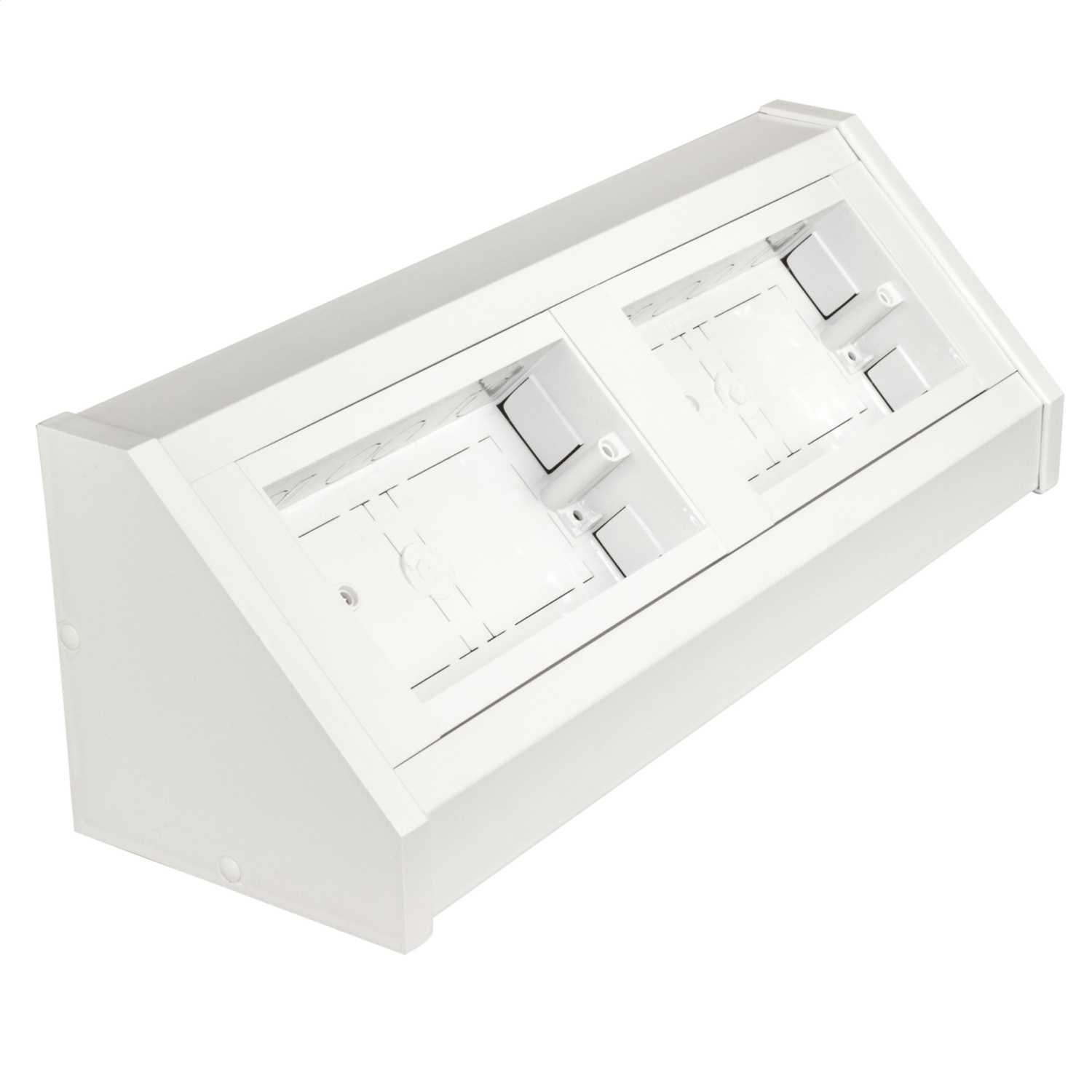 Centaur 2 + 2 Gang Bench Trunking Unit White (Sold in 1's) (ABU 2/2) | CEF