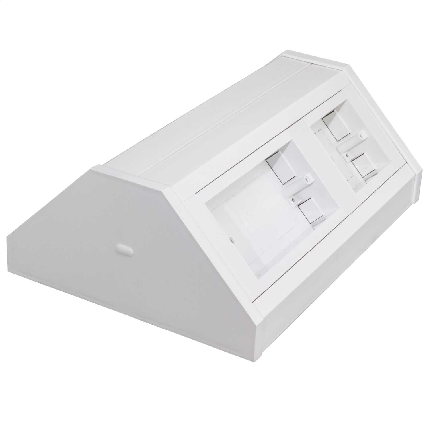 Centaur 1 + 2 Gang Dual Bench Trunking Unit White (Sold in 1's) (ABUD 1 ...