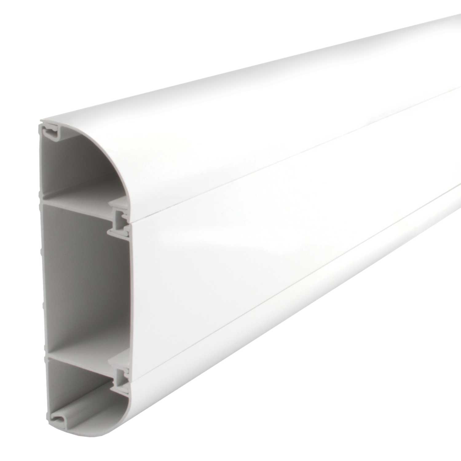 Centaur 173mm x 60mm 3 Comp Radius Dado Trunking White (3m Length) (ACD ...
