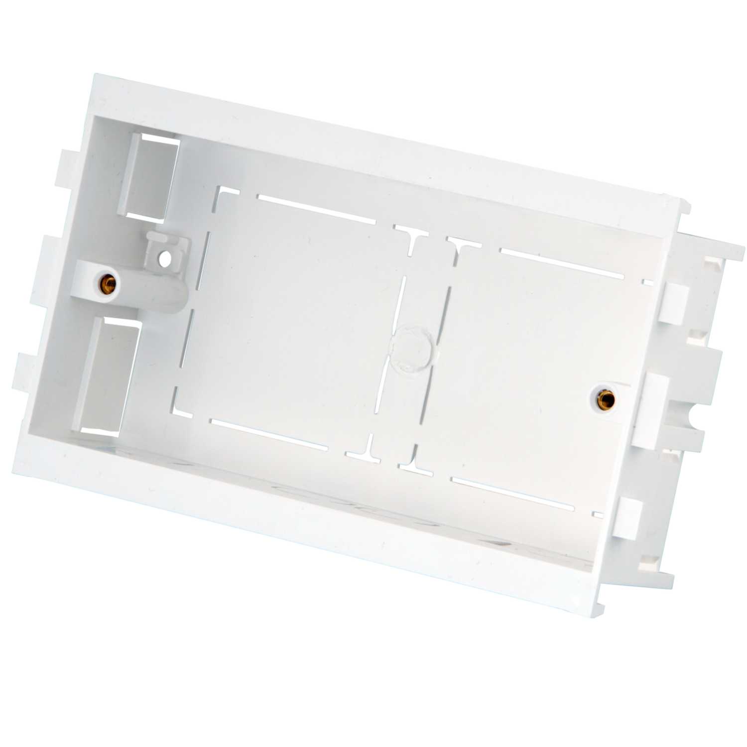 Centaur 2 Gang 32mm Outlet Box for Trunking White (Sold in 1's) (ASB 2 ...