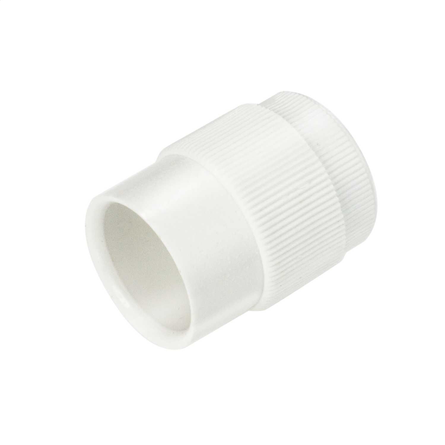 Centaur 20mm Male Adaptor with Lockring White (Sold in 1's) (CMA 20W) | CEF