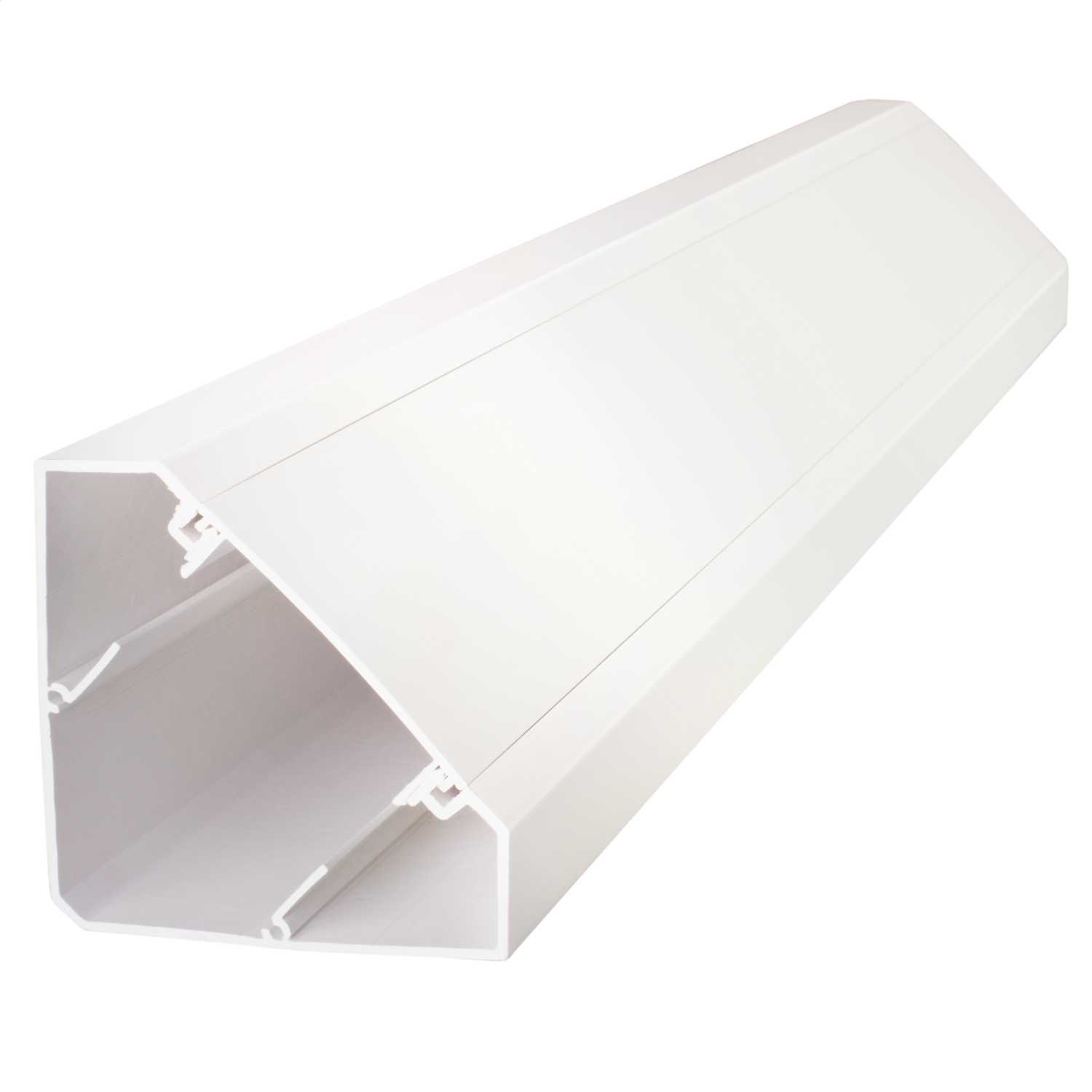 Centaur Aluminium Bench Trunking with uPVC Lid White (3m Length) (DBT 2 ...