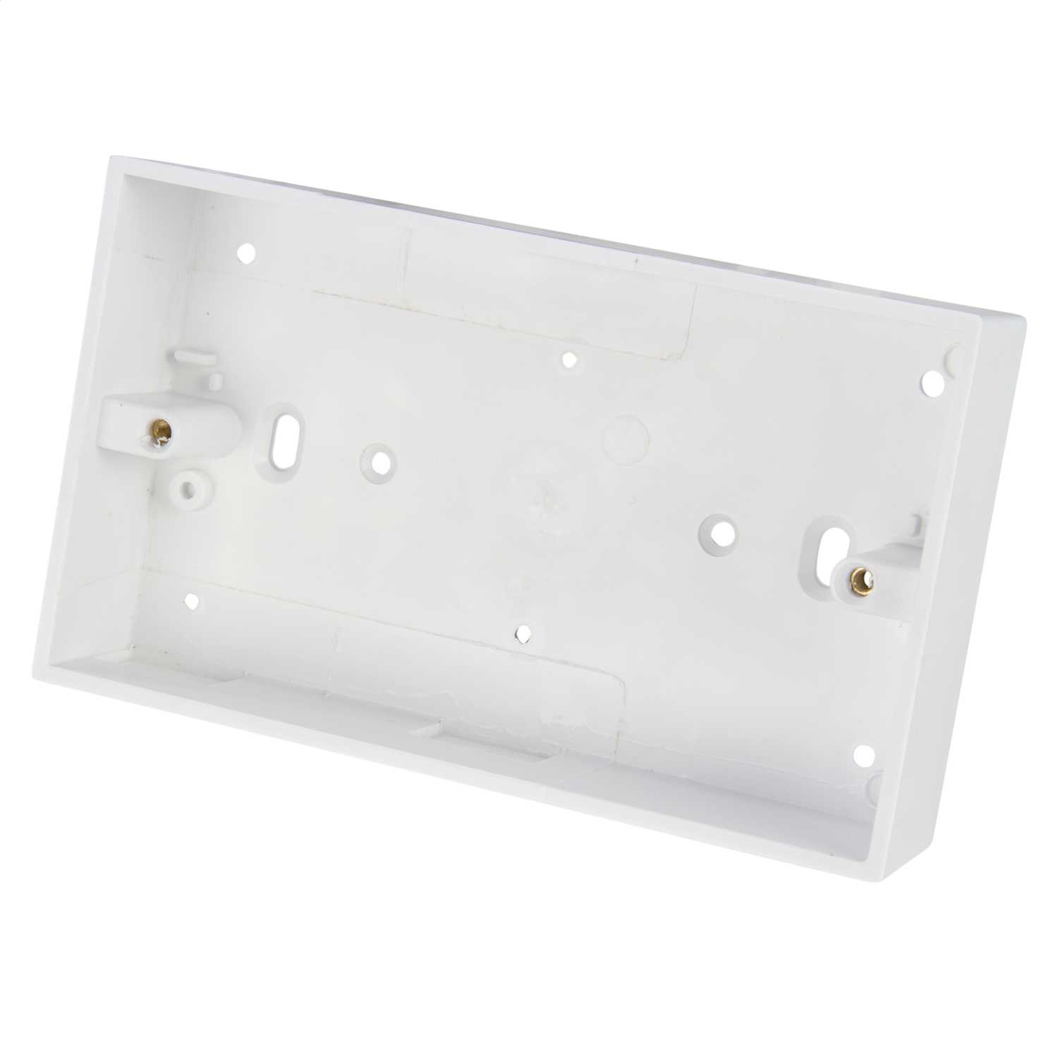 Centaur 2 Gang 32mm PVC Surface Box Square Corners White (SB 4W) | CEF