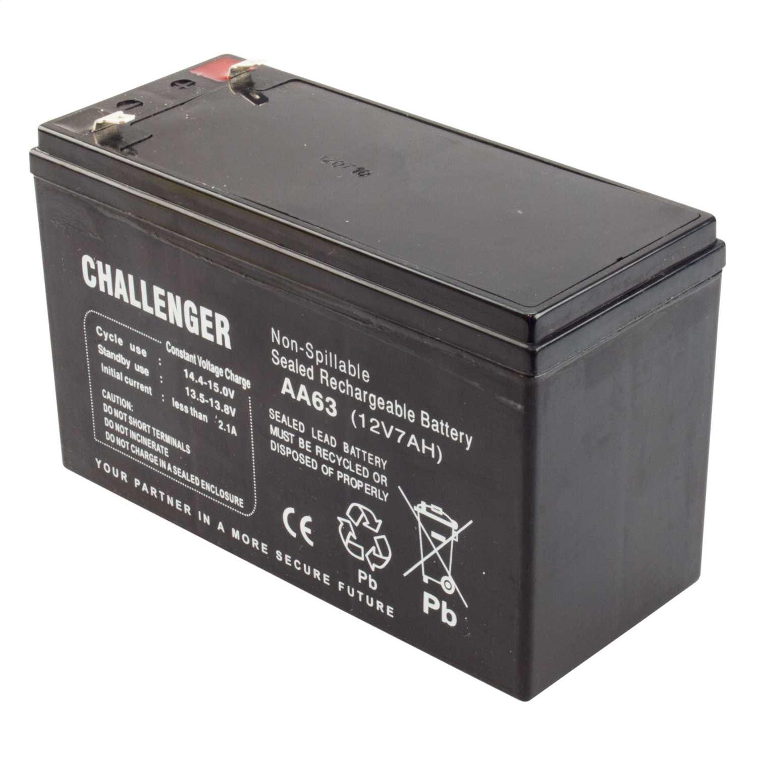 Challenger 7Ah 12V Sealed Lead Acid Battery (AA63) | CEF