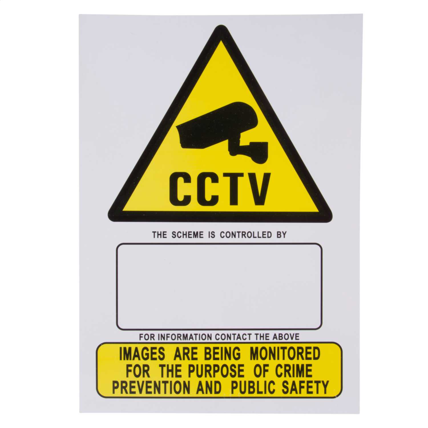 Facina A4 CCTV Sign (VKWS2) | CEF