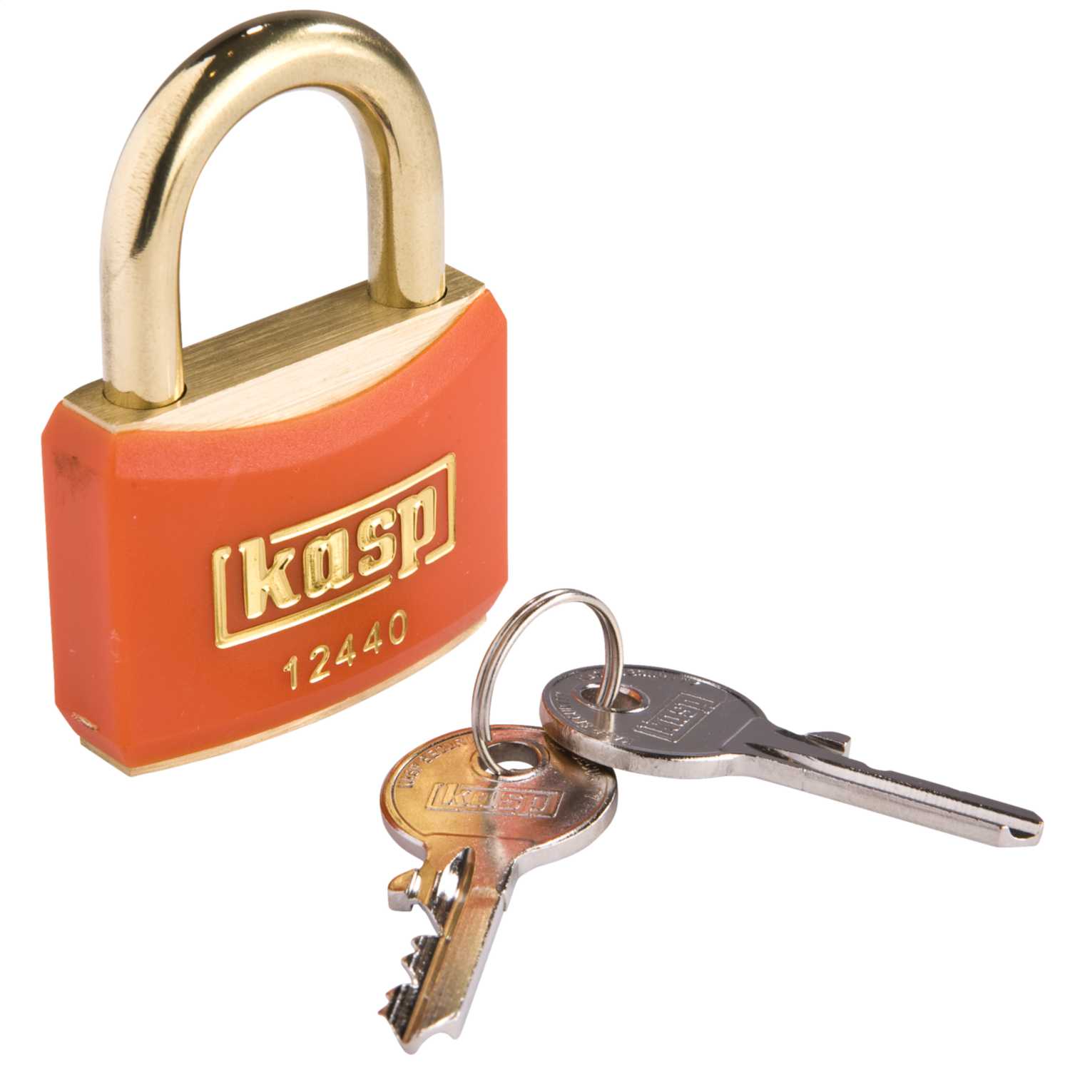 Kasp 40mm Padlock Orange Brass (K12440ORAD) | CEF
