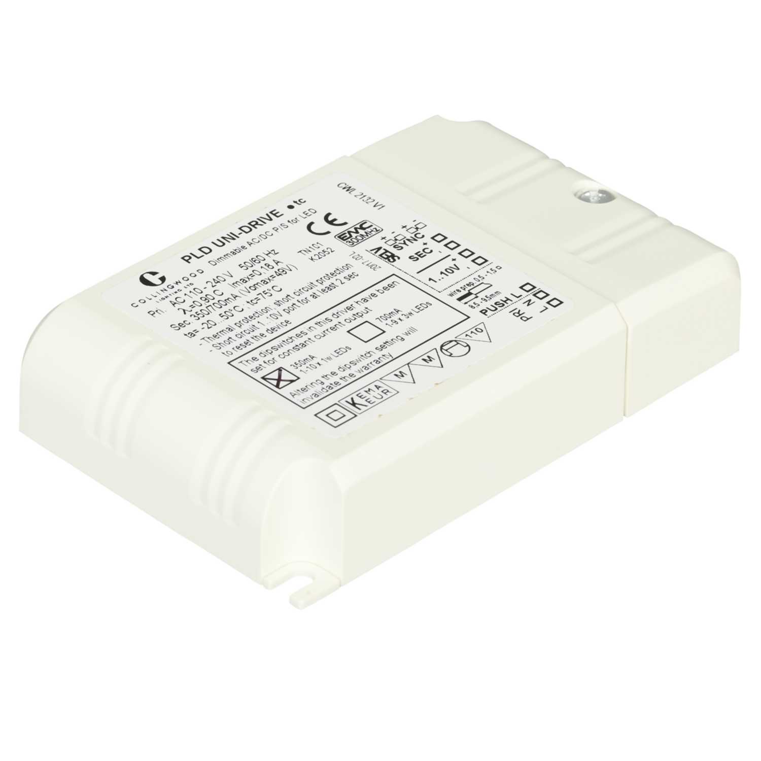 Collingwood 350mA 1-10V Dimmable LED Driver (PLD UNI-DRIVE 350MA) | CEF