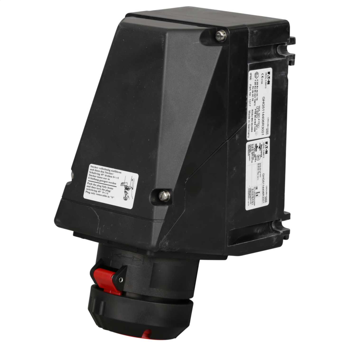 Crouse-Hinds 16A 3P+E 415V Zone 1 EExed Wall Socket (GHG5114406R3001) | CEF