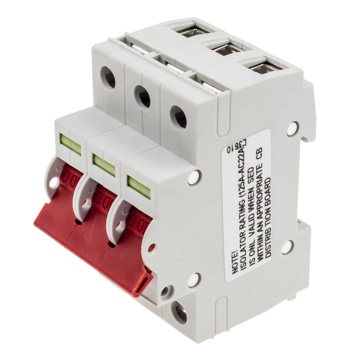Crabtree Loadstar 125A TP Switch Disconnector Isolator Incomer (125SW3 ...